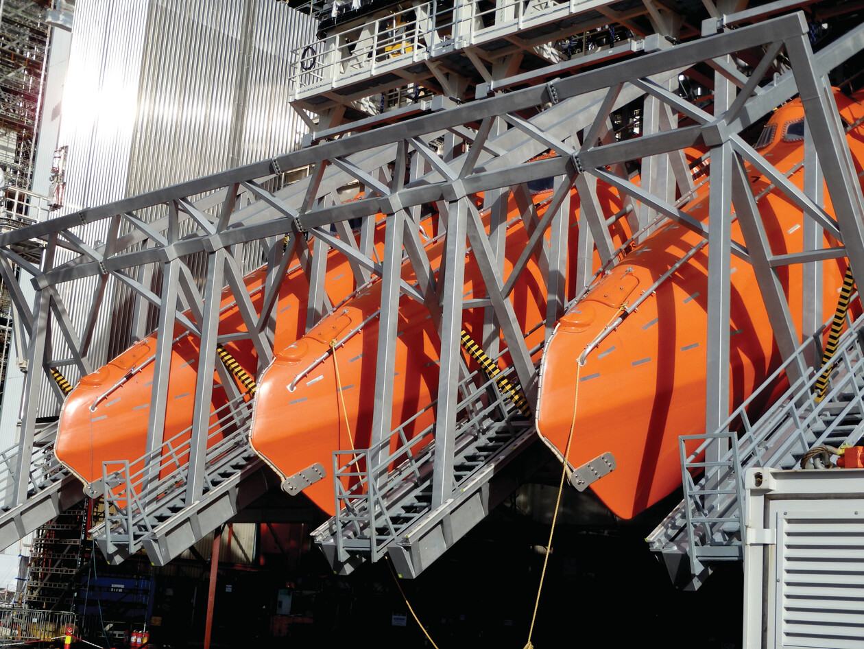 Free-fall Lifeboat Davits | PALFINGER MARINE