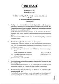 Hauptversammlung | PALFINGER AG