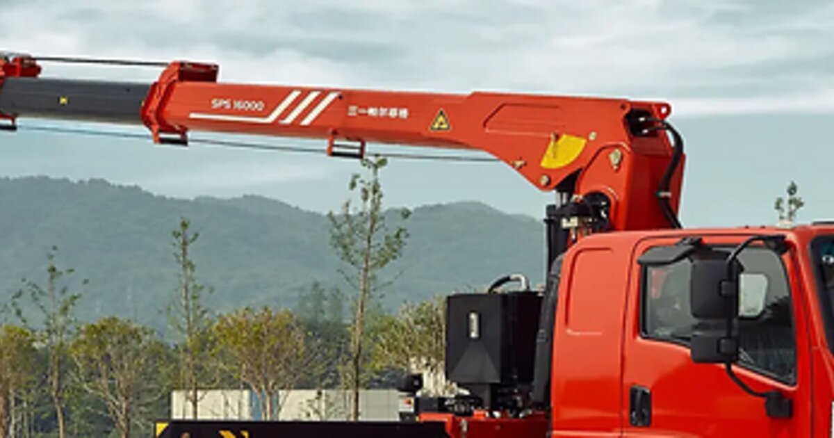 Sanypalfinger stiff boom cranes | PALFINGER