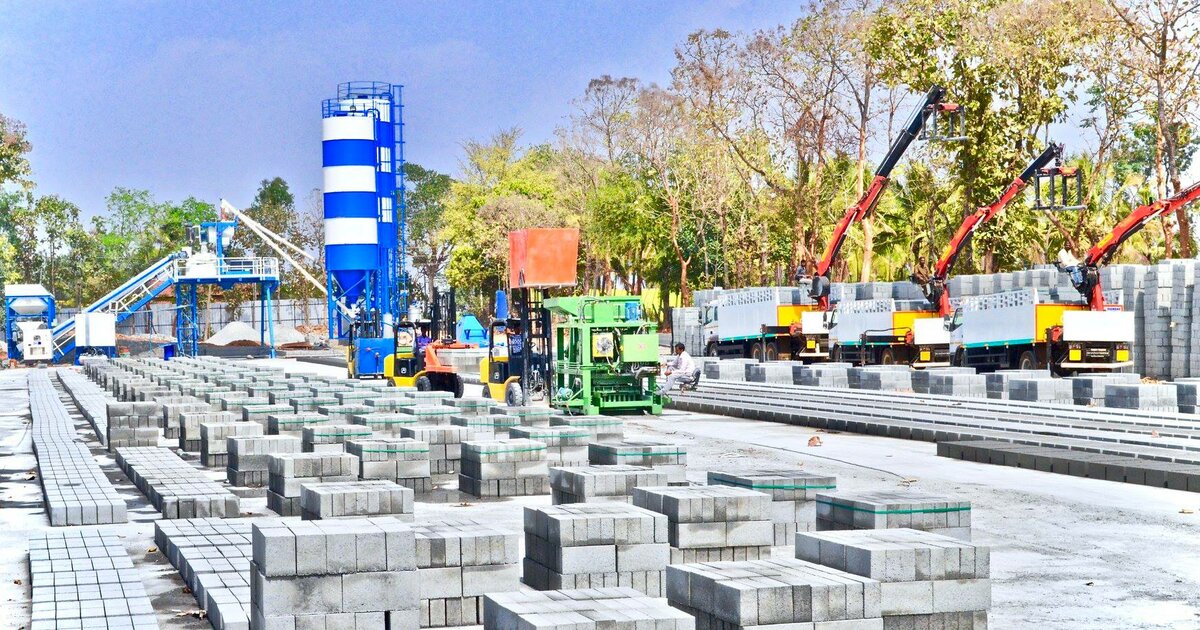 Bricks Handling in India | PALFINGER