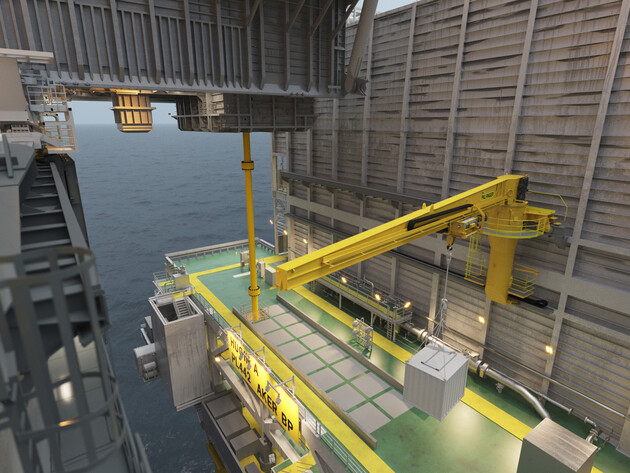 Fully Electric Travelling Jib Cranes | PALFINGER MARINE