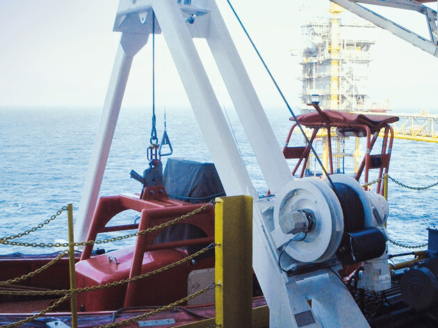 Offshore Davits - Hydraulic | PALFINGER MARINE