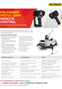 Pistol Grip Remote | Mechanics Trucks | PALFINGER