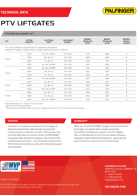 PTV Column Lift | Liftgates | PALFINGER